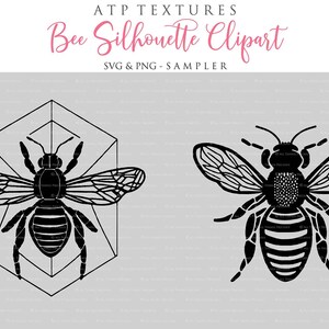 12 SVG BEE CLIPART - Set 3 - Silhouette, Png Clipart, Print, Cricut ...