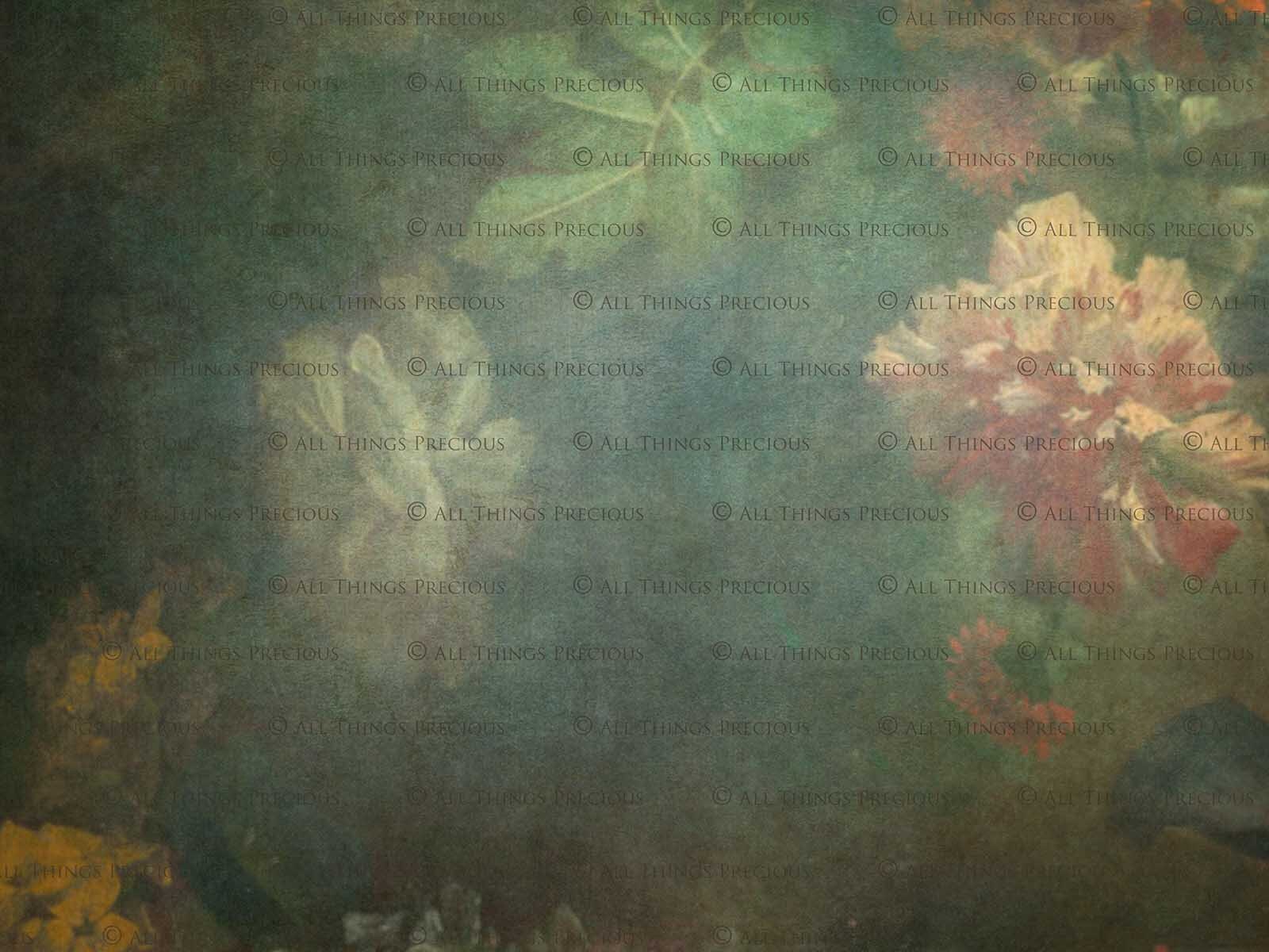 10 FLORAL TEXTURES - Old Masters FLOWER, Background, Set 1 / Photo ...