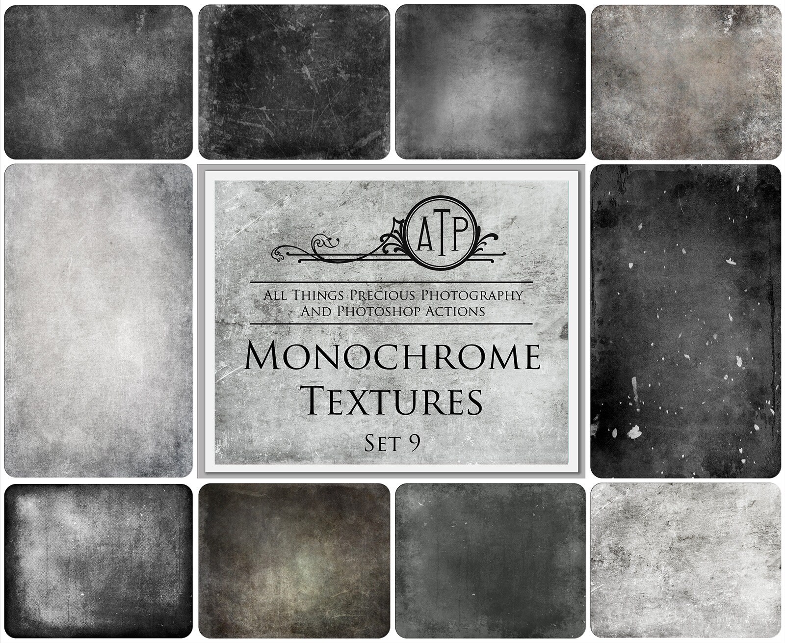 10 Fine Art TEXTURES MONOCHROME Set 9 / Photography Digital | Etsy