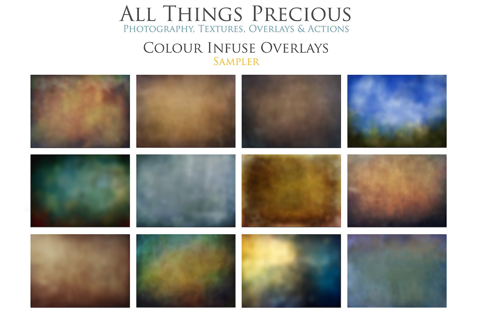 24 COLOUR INFUSE OVERLAYS With Base Editing Photoshop Action Included ...