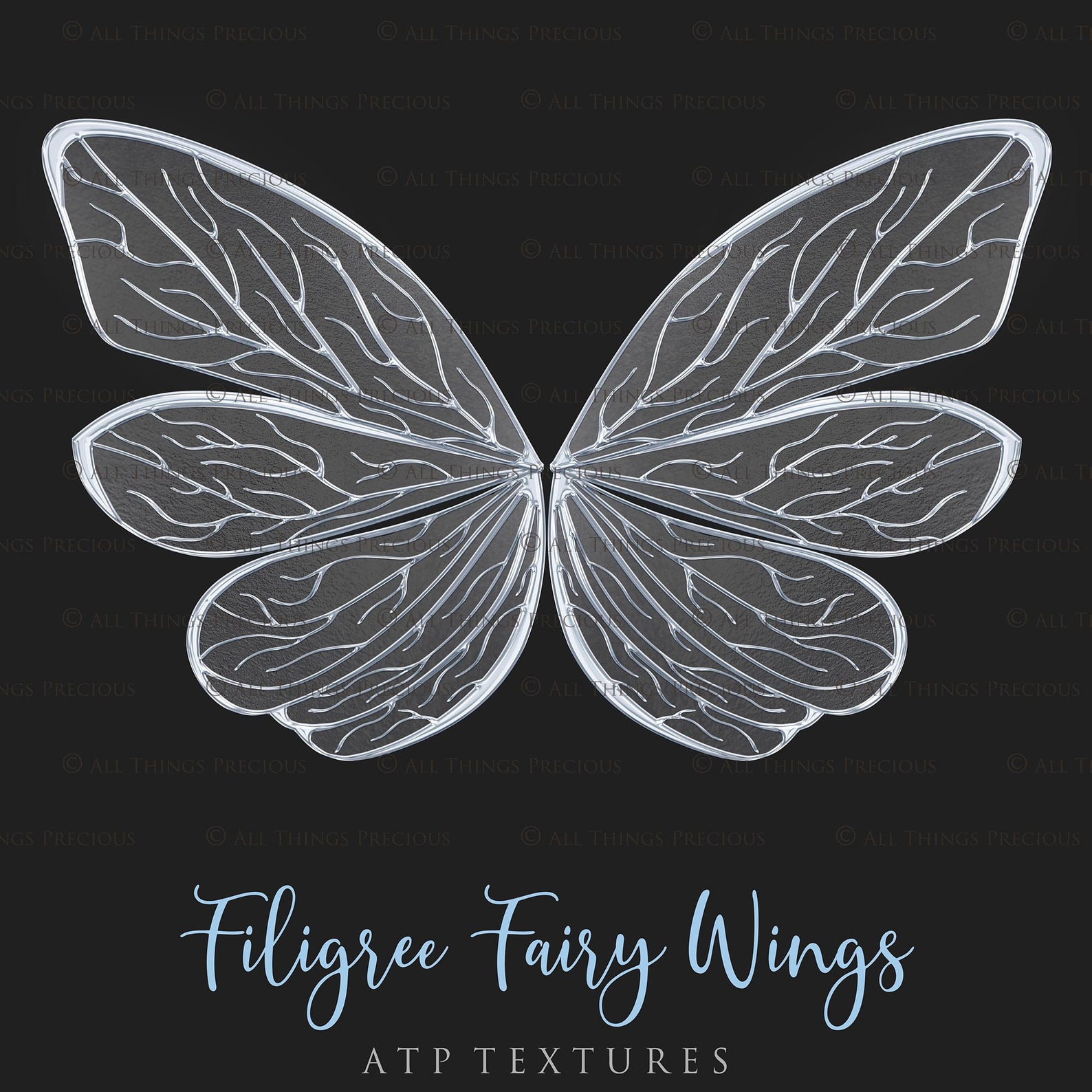 25 Png Overlays FILIGREE FAERY WINGS Set 9 / Photo Overlay - Etsy