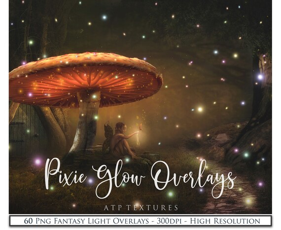 60 Png Overlays - Pixie Glows / Photo Overlay, Fairy Sparkles ...