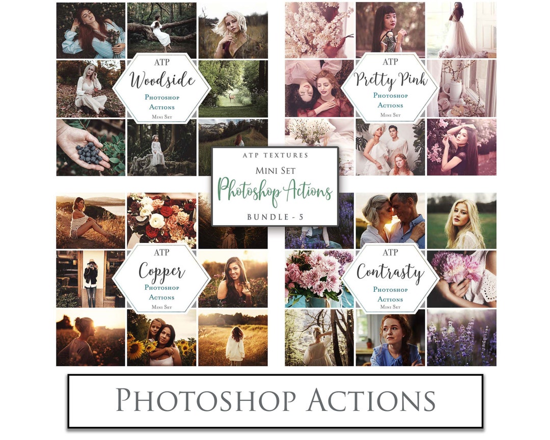 Photoshop Actions, Digital Bundle / No.5 / Actions for Photographers ...