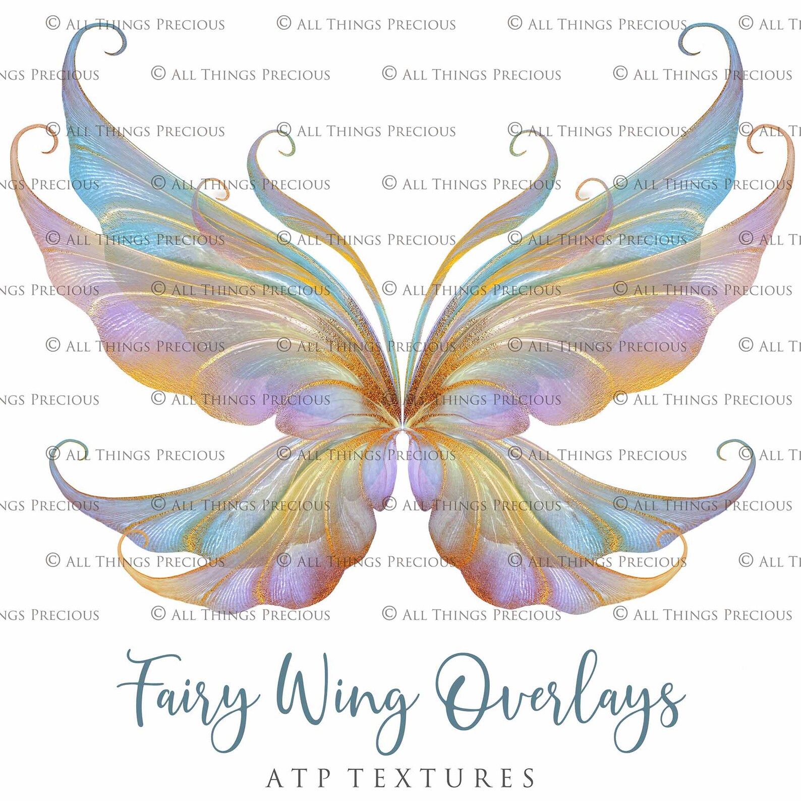30 Fairy Wing Overlays Png Clipart Bundle Digital Wings - Etsy