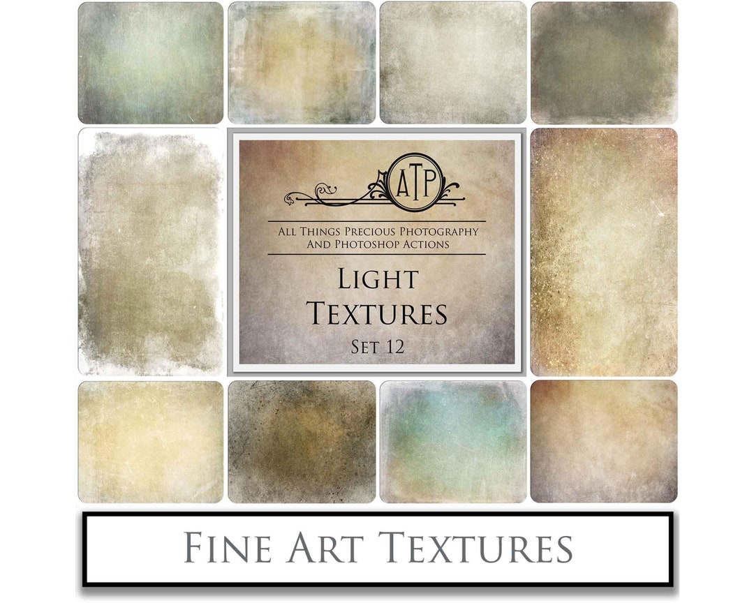 10 Fine Art TEXTURES - LIGHT Overlays Set 12 / Photography, High Res ...