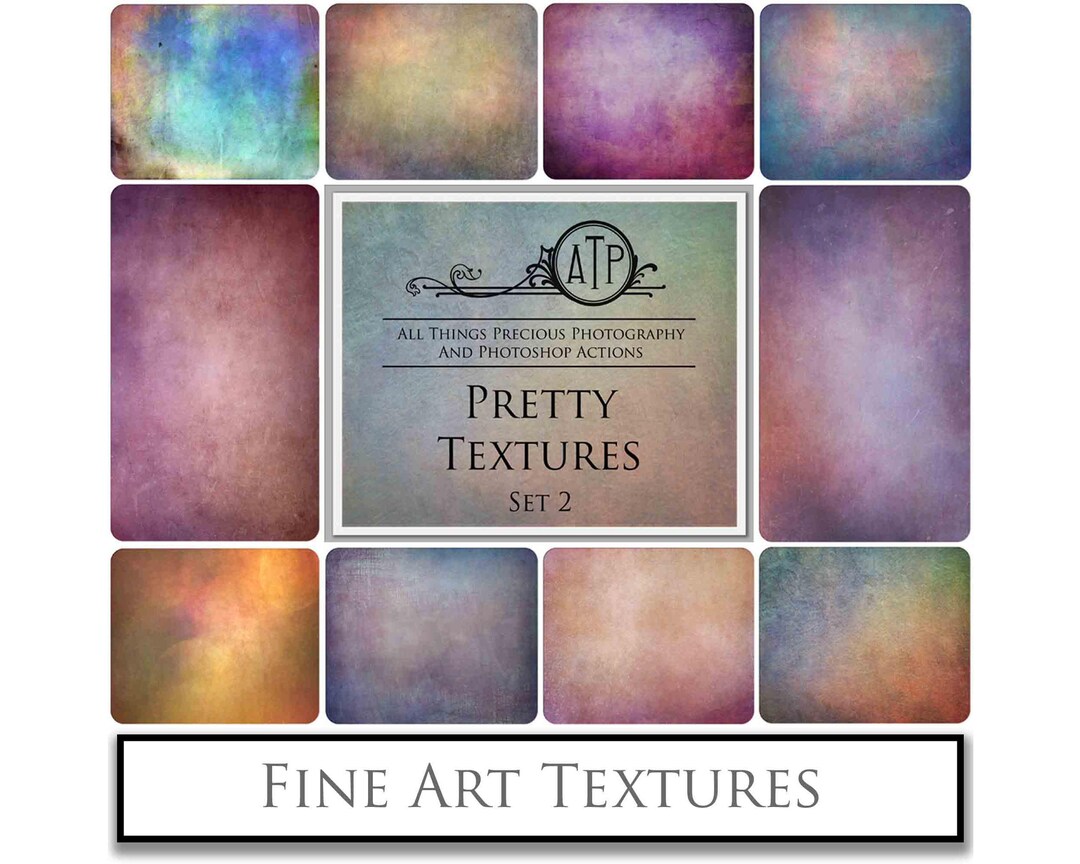 10 FINE ART TEXTURES - Pretty Set 2 / Canvas, Texture, High Res, Photo ...
