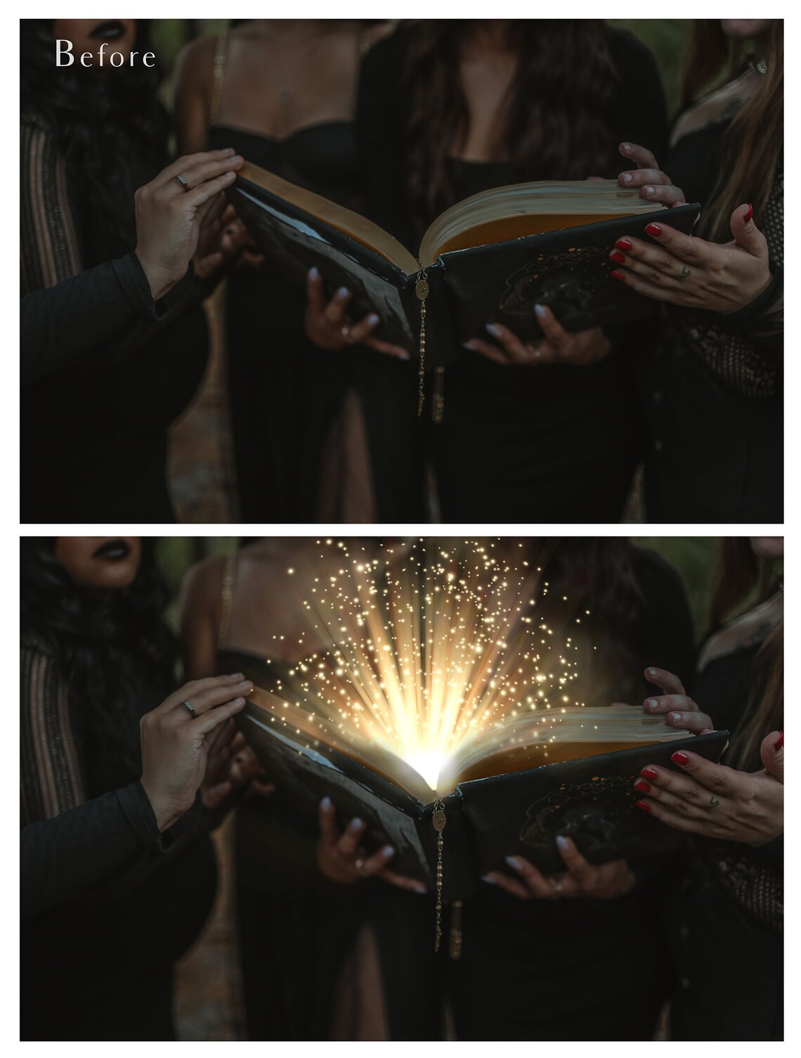 60 Photo OVERLAYS Magical Book Magic / Glow Overlay - Etsy