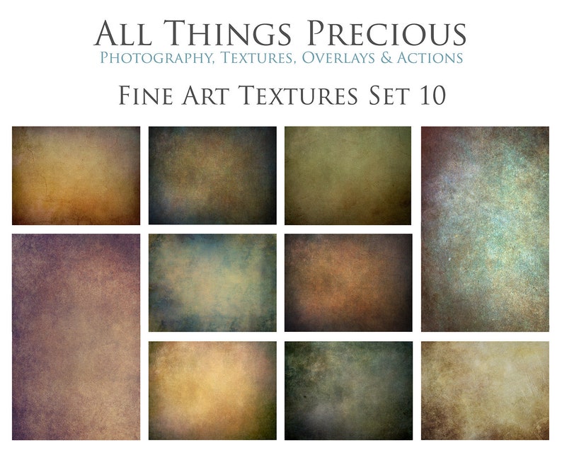 10 Fine Art Digital Textures Set 10 Photography Overlays Etsy