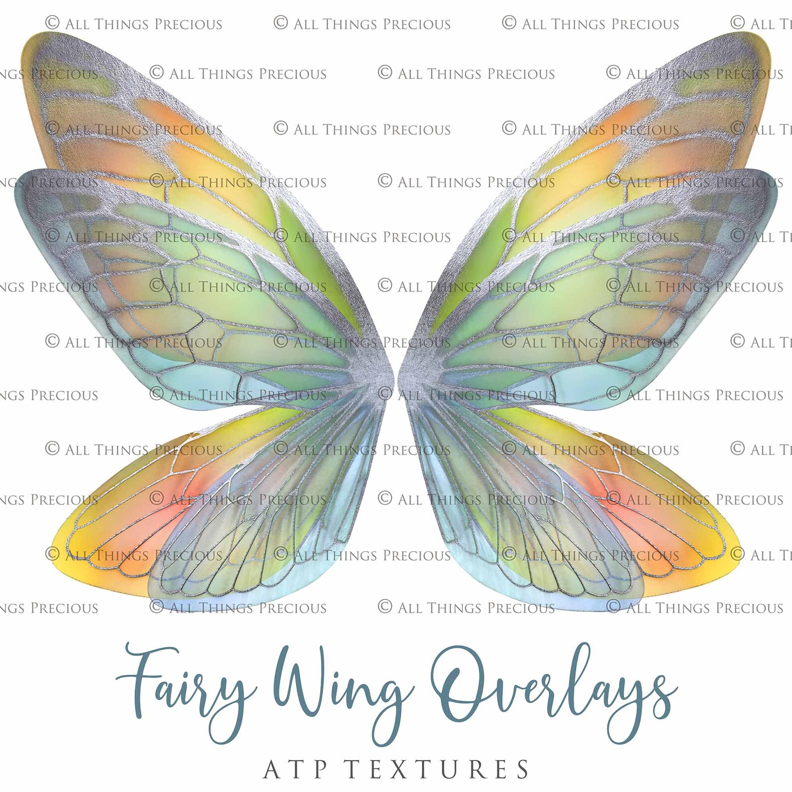30 Fairy Wing Overlays Png Clipart Bundle Digital Wings - Etsy