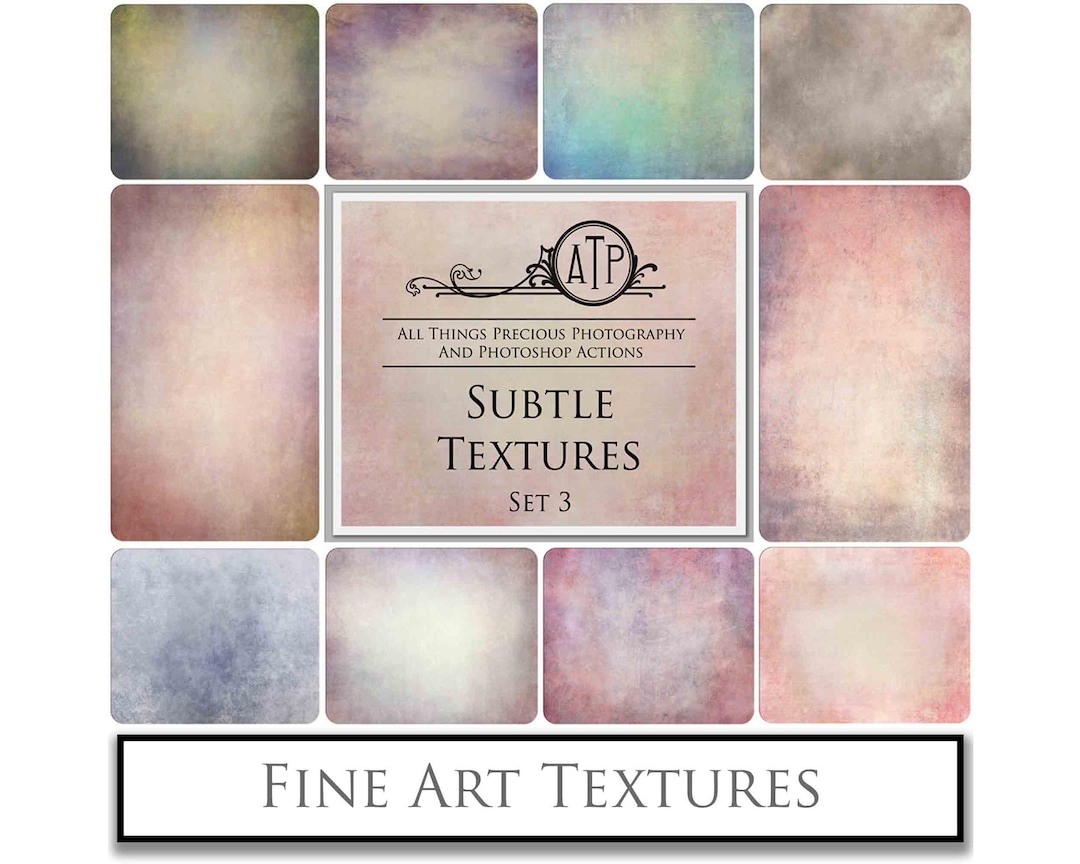 10 FINE ART TEXTURES - Subtle Set 3 / Background Texture, Photo Overlay ...