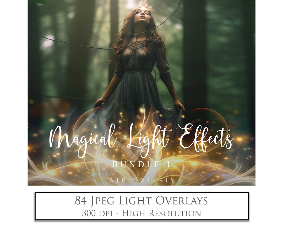 84 Magical Light Effects Overlay Bundle, Flare, Photo Overlays, Photo ...