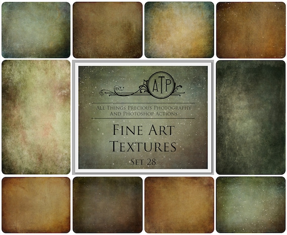 10 TEXTURES - FINE ART Set 28 / High Resolution, Textured Backdrop ...