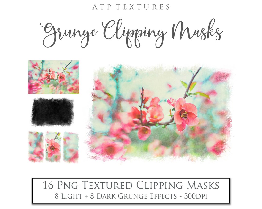 16 CLIPART Png Fine Art Digital CLIPPING MASK Textures, Photography ...