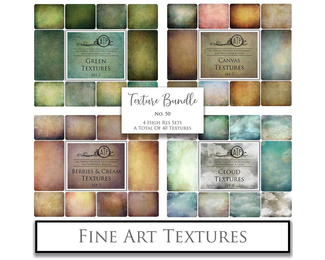 40 Fine Art TEXTURES BUNDLE No. 50 Digital Photography, Scrapbooking ...