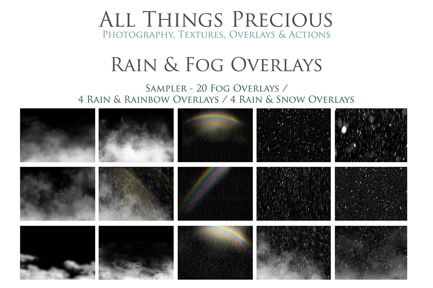 68 Digital OVERLAYS RAIN & Fog Photo Overlay Winter Fine - Etsy