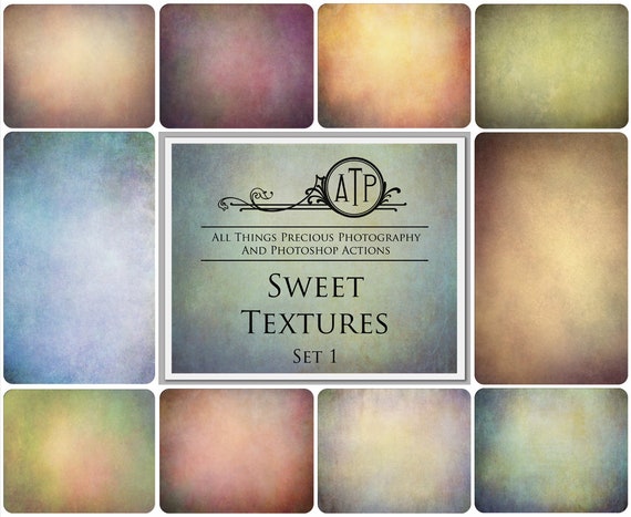10 Fine Art Textures - Sweet Set 1, Photo Overlays, Digital ...