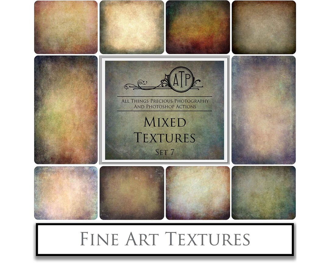 Fine Art TEXTURES 10 MIXED Set 7, Photography Overlay, Digital ...