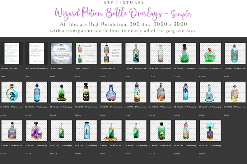 Png Overlays - WIZARD POTION BOTTLES - Set 2 / Photo Overlay, High ...