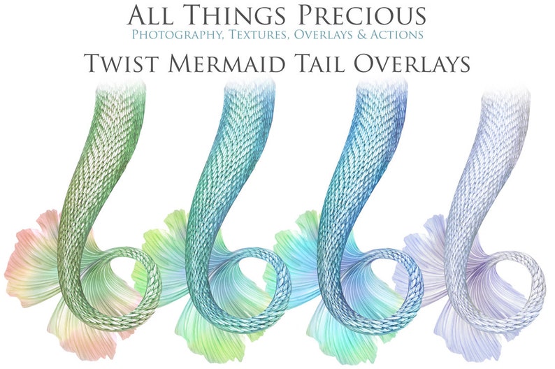 Digital Overlays Png MERMAID Tail TWIST Clipart - Etsy