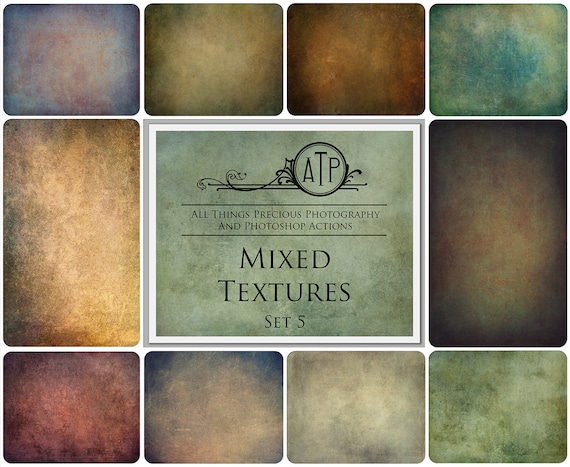 10 Digital TEXTURES - Mixed Set 5 / Photography, Photoshop Overlays ...