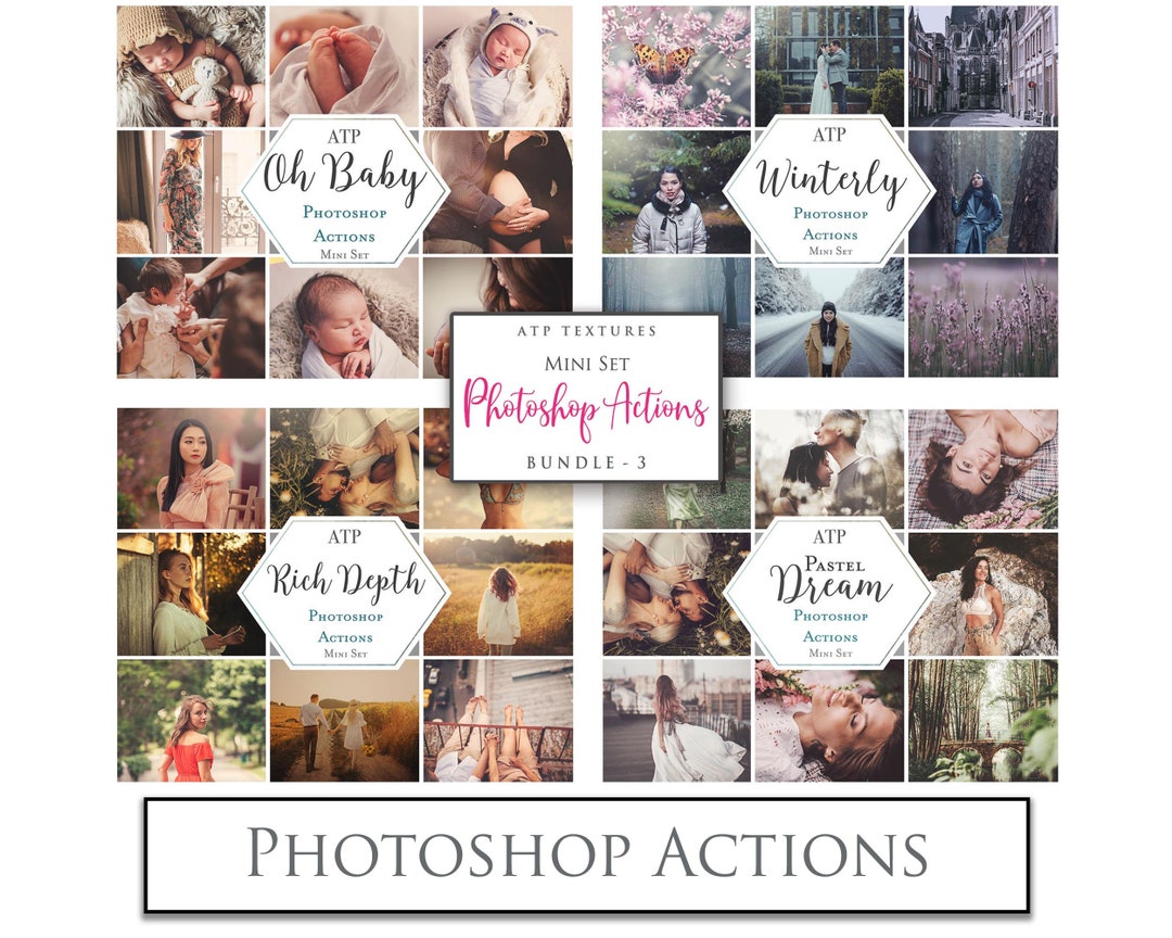 PHOTOSHOP Actions - PS Atn Action File for Photography. Digital Edit ...