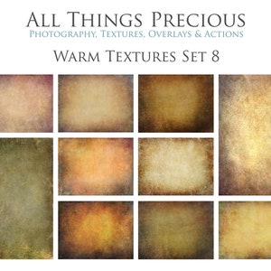 10 TEXTURES WARM Overlays Set 8 / Fine Art Photography | Etsy