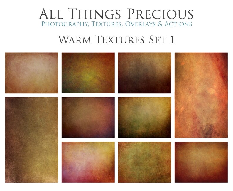 10 Fine Art TEXTURES WARM Set 1 / Texture Photo Grunge - Etsy