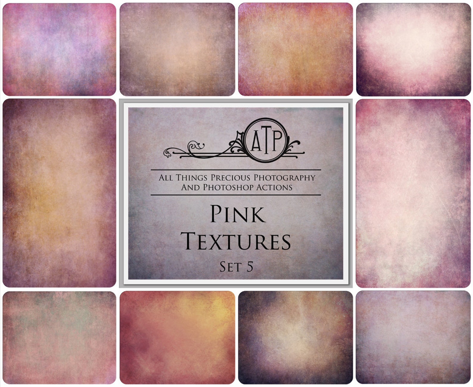 10 Fine Art TEXTURES PINK Set 5 / Photography Digital | Etsy