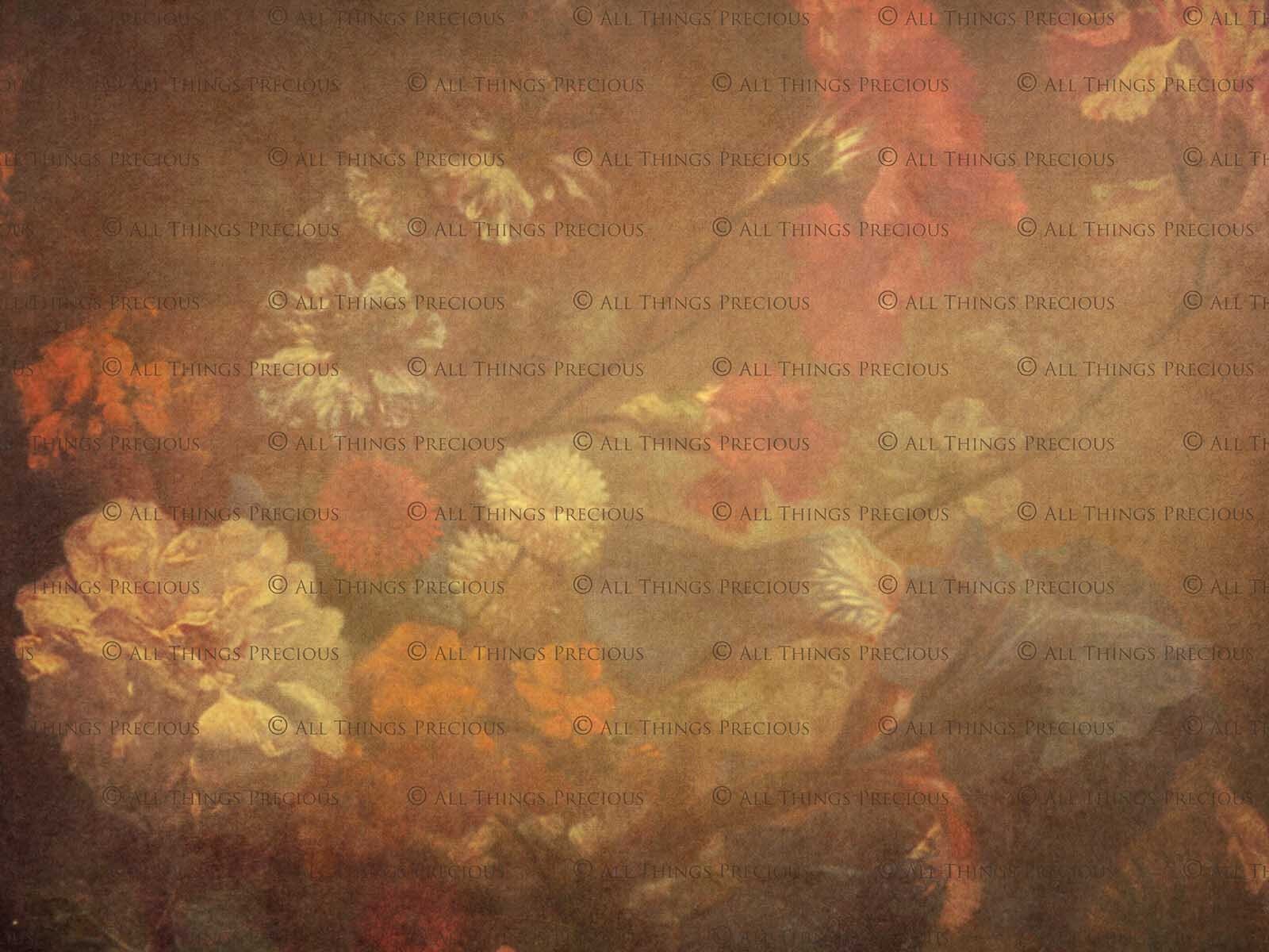 10 FLORAL TEXTURES - Old Masters FLOWER, Background, Set 1 / Photo ...