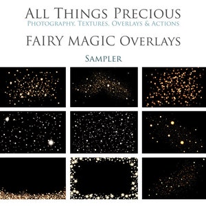 30 Digital Overlays, FAIRY MAGIC Overlay, Photo Overlay, Magic Sparkle ...