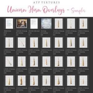 80 Png Overlays, UNICORN HORNS / Photo Overlay, Digital, Fantasy ...