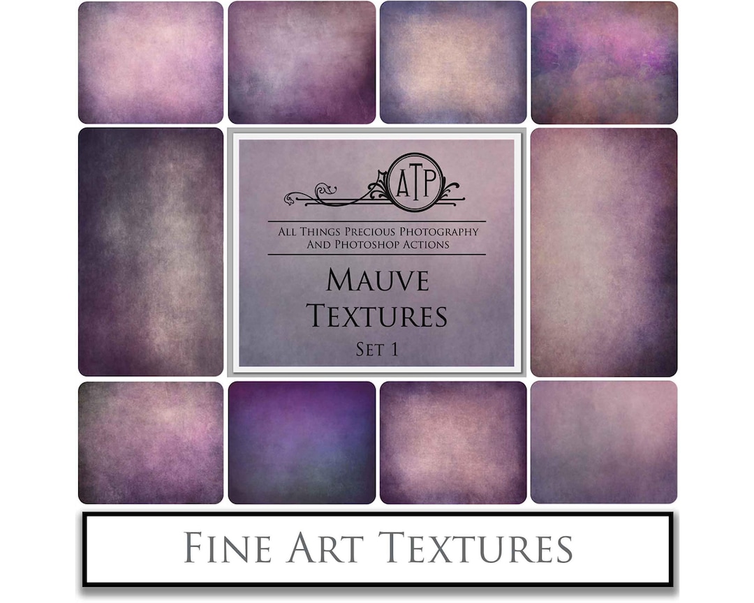 10 Fine Art TEXTURES - MAUVE Set 1 - Textured Canvas, High Res ...