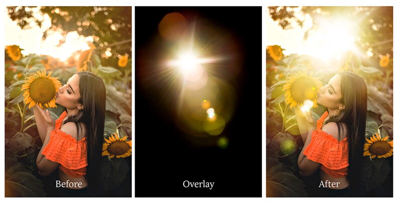48 SUN FLARE Overlays Lens Flares Bundle No.2 / Digital - Etsy