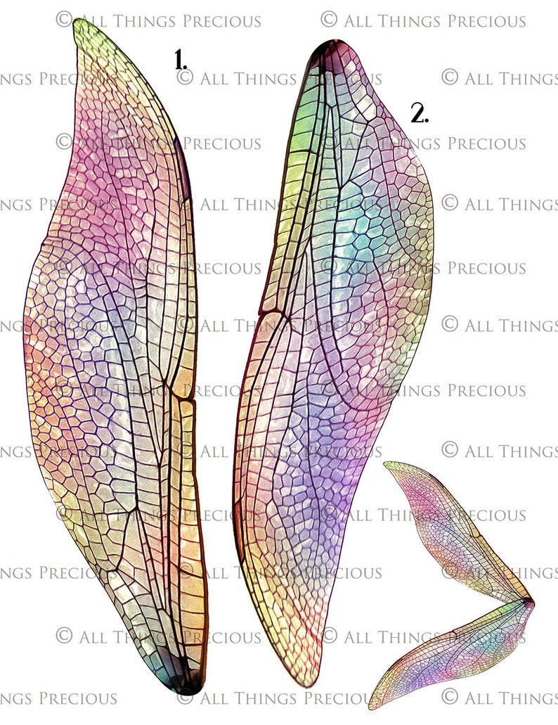 PRINTABLE FAIRY WINGS Set 25 Art Doll Wing Pattern High - Etsy