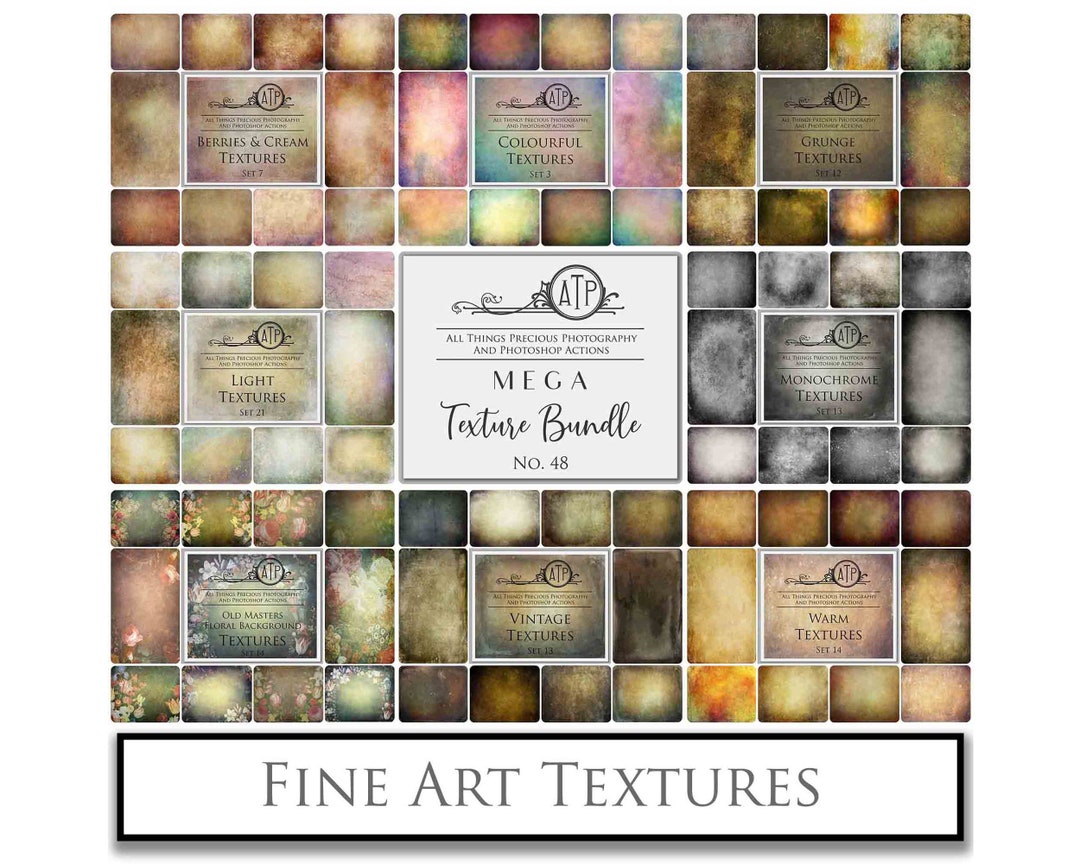 80 TEXTURES BUNDLE No. 48 Fine Art Texture, Photo Overlay, Photoshop ...