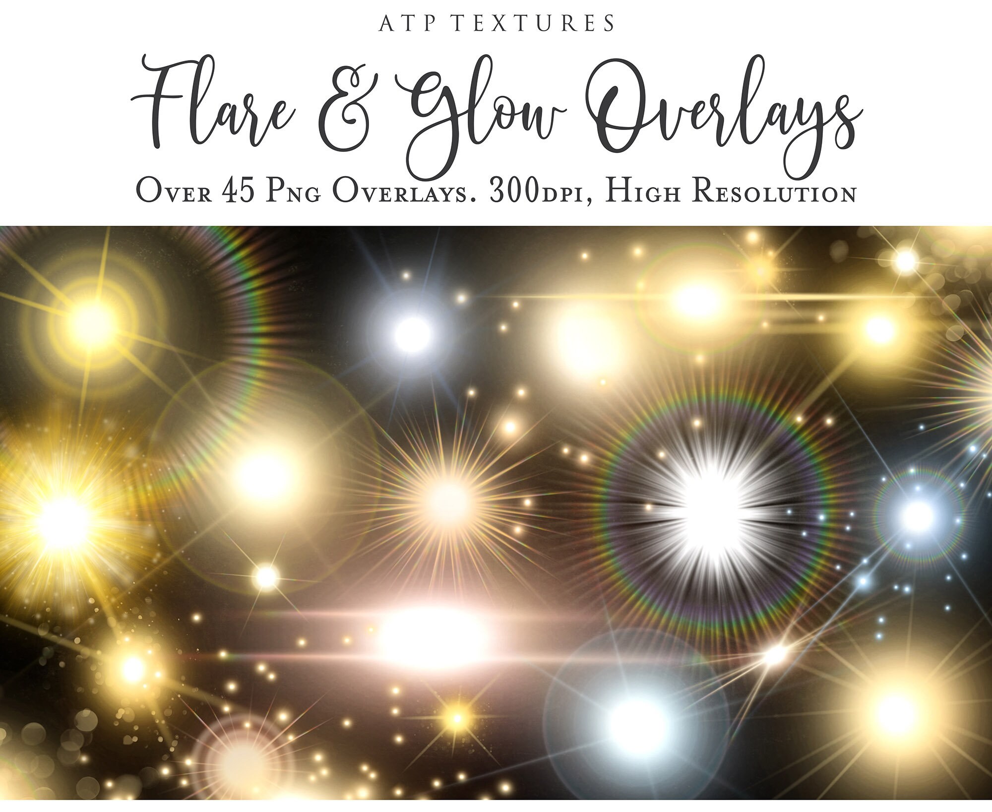 60 OVERLAYS Png FLARE & GLOW Photoshop Overlay Fairy - Etsy Australia