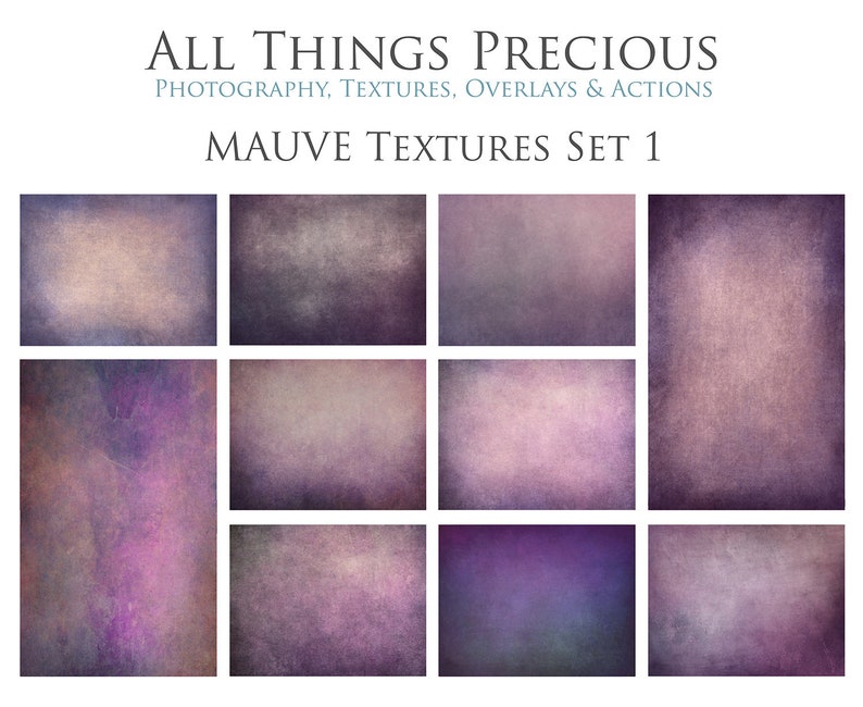 10 Fine Art TEXTURES MAUVE Set 1 Textured Canvas High - Etsy