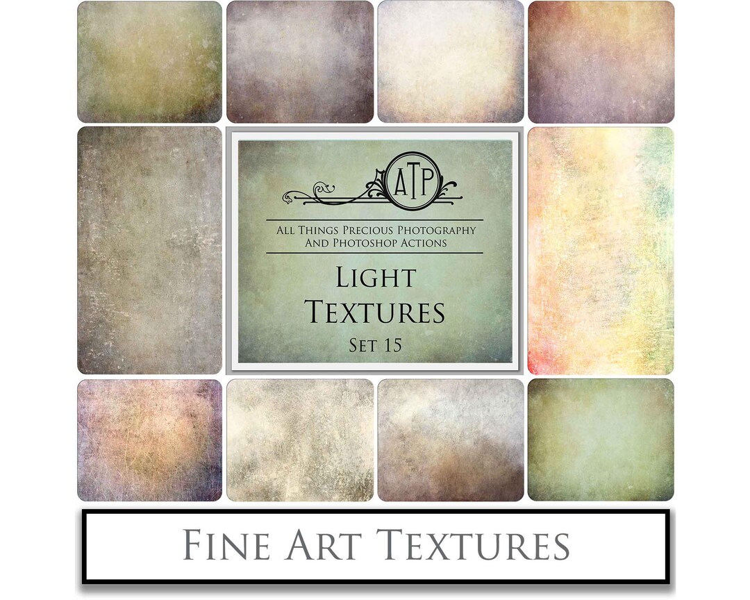 10 Fine Art TEXTURES - LIGHT Set 15 / Photography, High Res ...