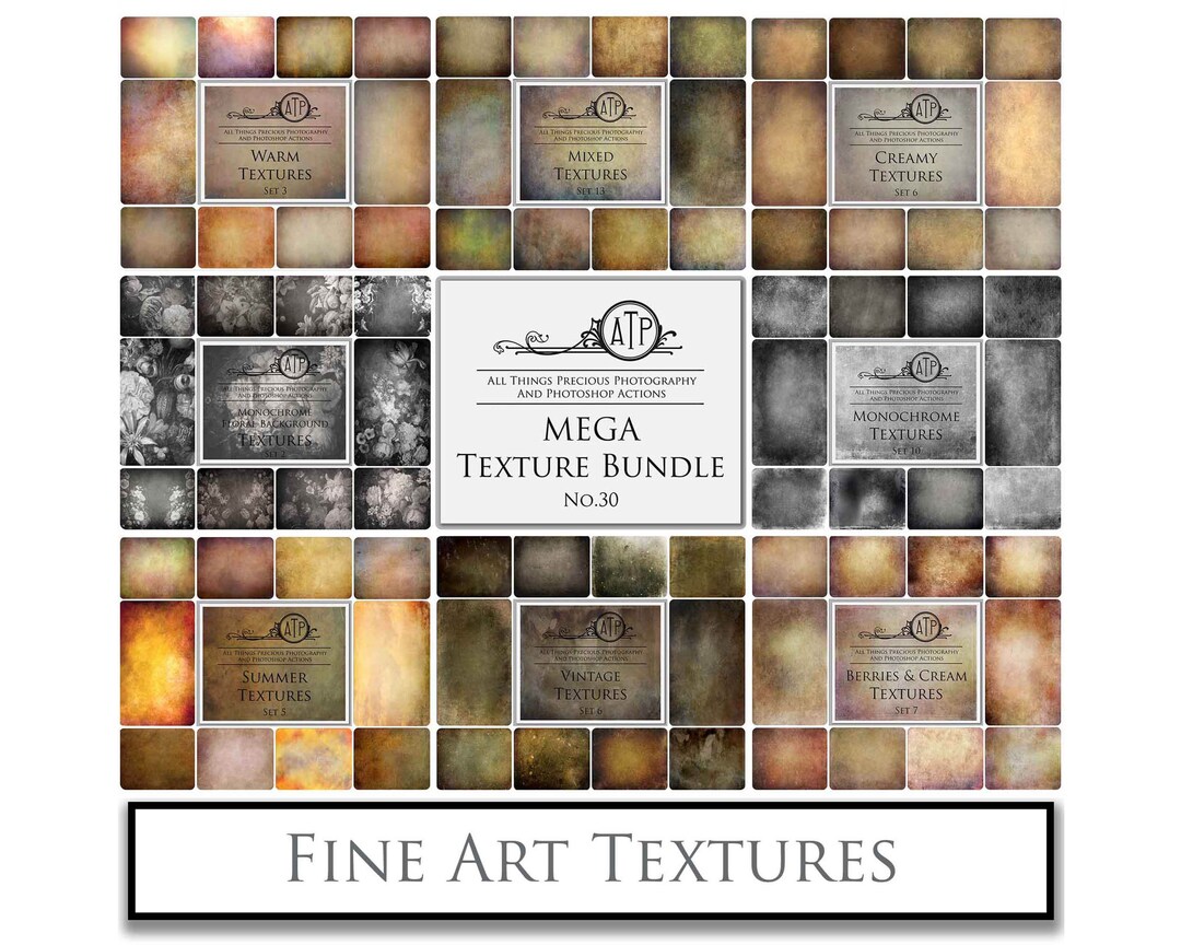 80 Fine Art TEXTURES BUNDLE / No. 30 / Photo Editing, Texture, Digital ...