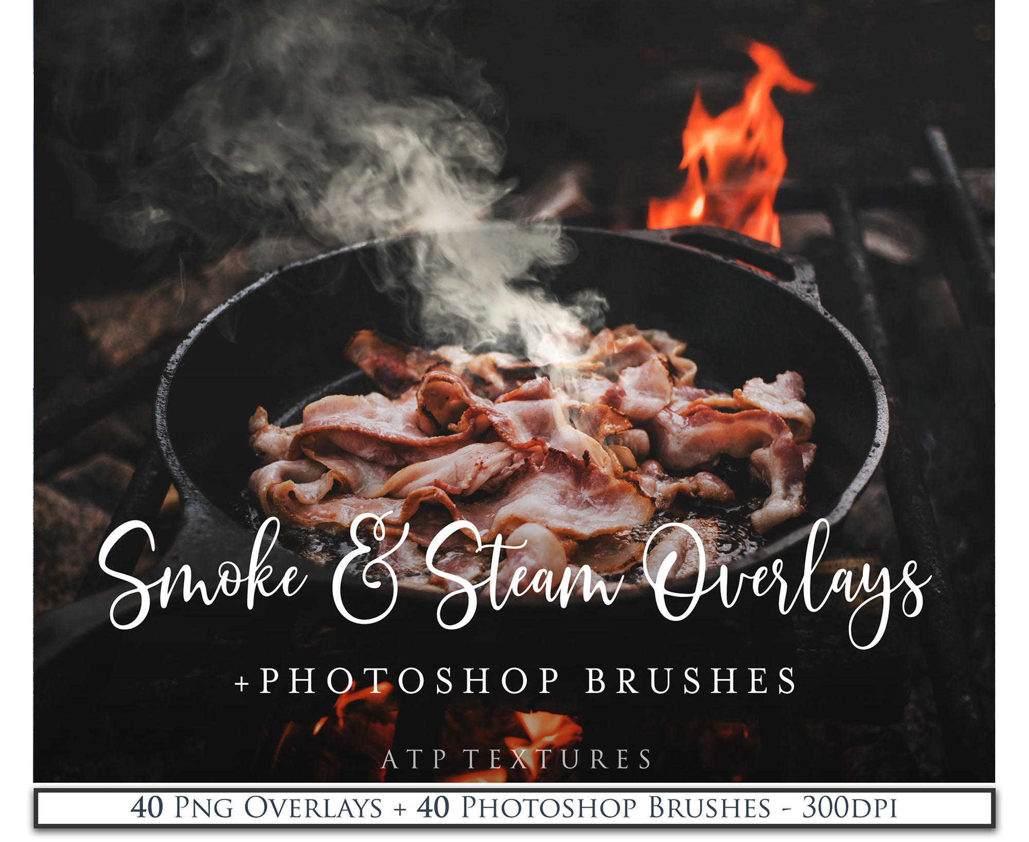 40 Png Overlays SMOKE and STEAM Photoshop BRUSHES / Photo - Etsy Australia
