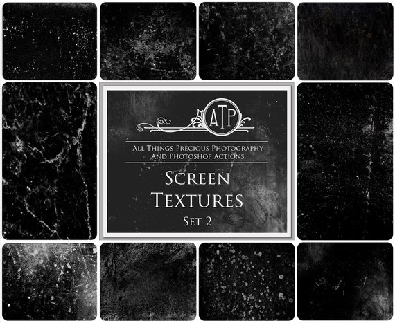 10 Fine Art TEXTURES - SCREEN Set 2, Photography Overlay, Digital ...