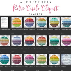 PNG CLIPART, Retro Art, Rainbow, Circle, Round, Grunge, Scrapbooking ...