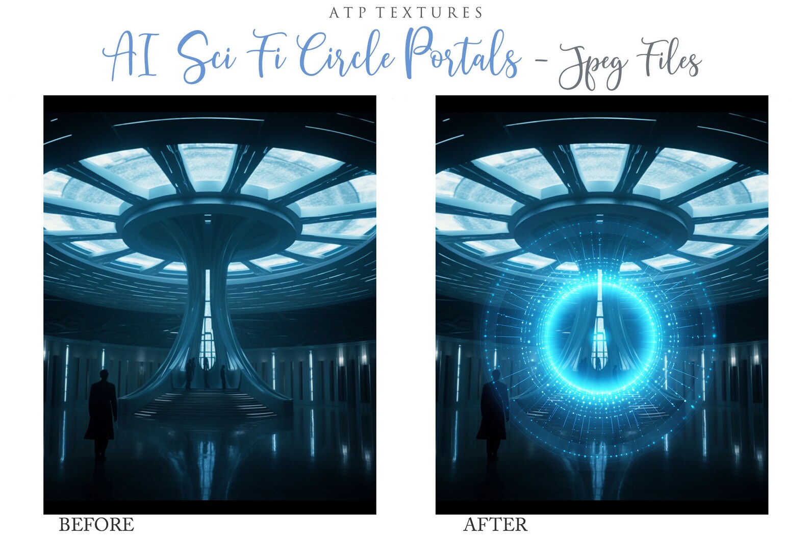 70 JPEG Overlays - Sci Fi Portal, Photoshop, Photo Overlay, Light ...