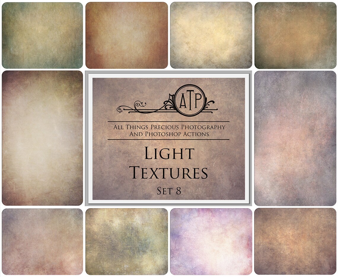 10 Fine Art TEXTURES LIGHT Overlays Set 8 / Photography - Etsy Australia