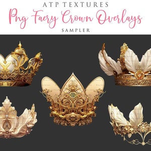 10 PNG OVERLAYS - Faery Crown Set 2. Photo Overlay, AI Clipart ...
