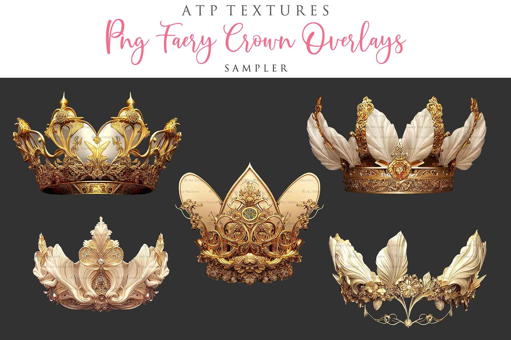 10 PNG OVERLAYS Faery Crown Set 2 / Photo Overlay AI - Etsy