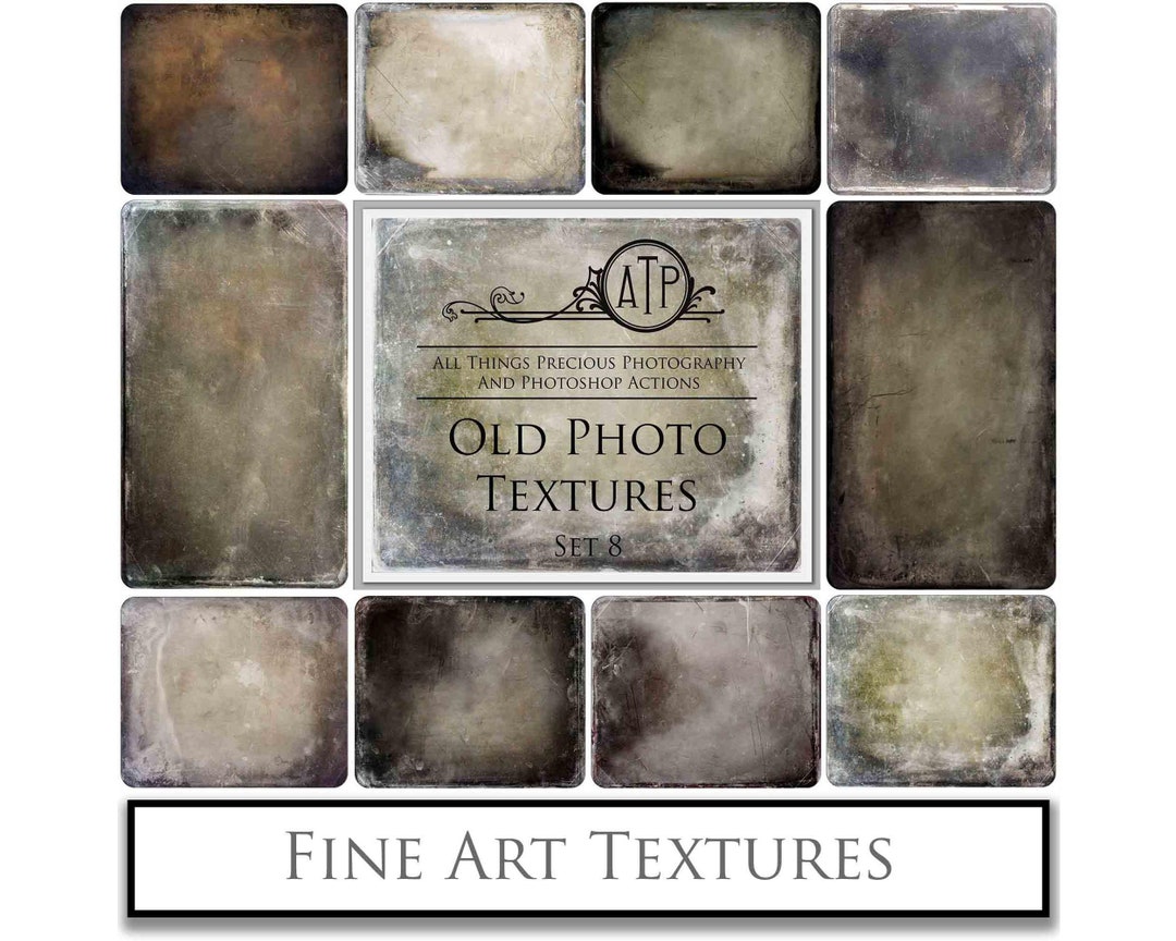 Old Photo TEXTURES Set 8, Vintage Style Editing Overlays, Digital ...