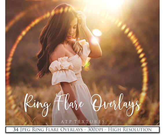 34 Flare OVERLAYS - RING FLARES / Photo Overlay, Sun Flares, Light ...