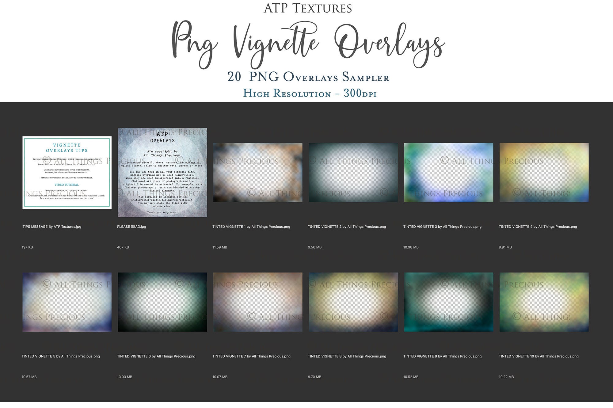 Png OVERLAYS - Tint Vignette No. 1 / Photo Overlay, Texture Overlay ...