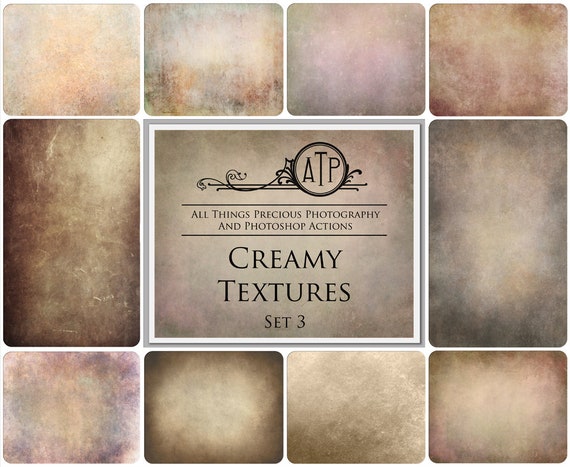 10 FINE ART TEXTURES - Creamy Set 3 - Textured, Scrapbooking Paper ...